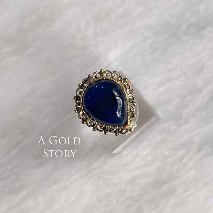 AANVI RING BLUE – Basics by A Gold Story