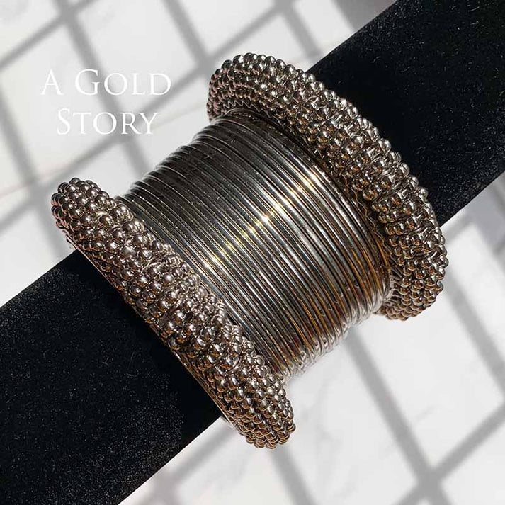SILVER METAL BANGLES SET – Basics by A Gold Story